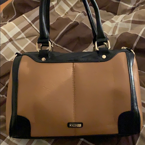 Bags | Brown And Black Aldo Handbag | Poshmark